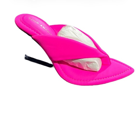 Good American | Shoes | Good American Pink Cinderella Slippers Sandals ...